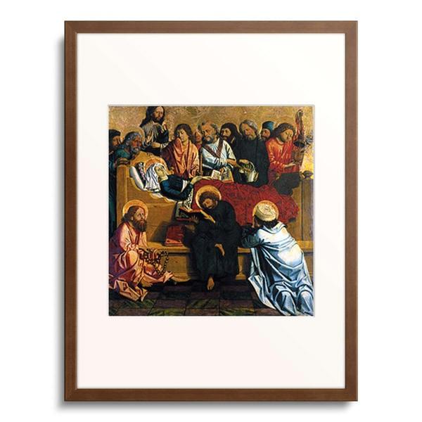 Artist:  Meister von Uttenheim,tatig um 1460/80 Imagetitle:  Tod Mariae. Location:  Bayer.Staatsgemaldesammlungen