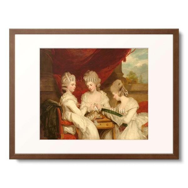 Artist:  Reynolds, Sir Joshua,1723-1792 Imagetitle:  The sisters Waldegrave. Dimensions:  143 x 168 cm Location:  Edinbu...