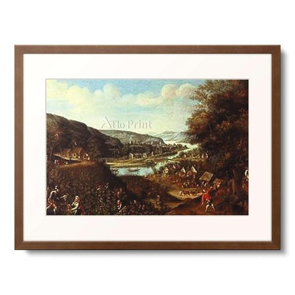 Artist:  Valckenborch, Maerten I.van,1534/35-1612 Imagetitle:  Flusslandschaft mit Weinlese und Schweinemast. Dimensions...