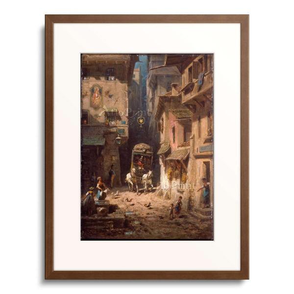 作家名:カール・シュピッツヴェーク  ( 1808年 - 1885年 ) 国籍:ドイツ ジャンル:ドイツロマン主義  Artist: Spitzweg, Carl,1808-1885 Imagetitle:The mail coach. A...