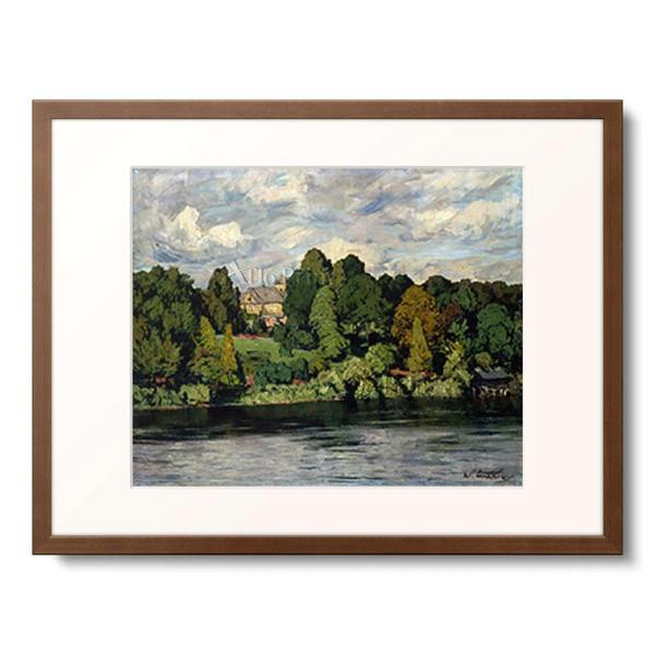 Artist:  Leistikow, Walter,1865-1908 Imagetitle:  Villa on a Markish lake. About 1906. Dimensions:  63 x 77 cm Location:...