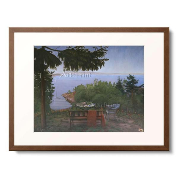 Artist:  Sohlberg, Harald,1869-1935 Imagetitle:  Summer night at the Oslofjord. 1926. Location:  Christie's Images Ltd