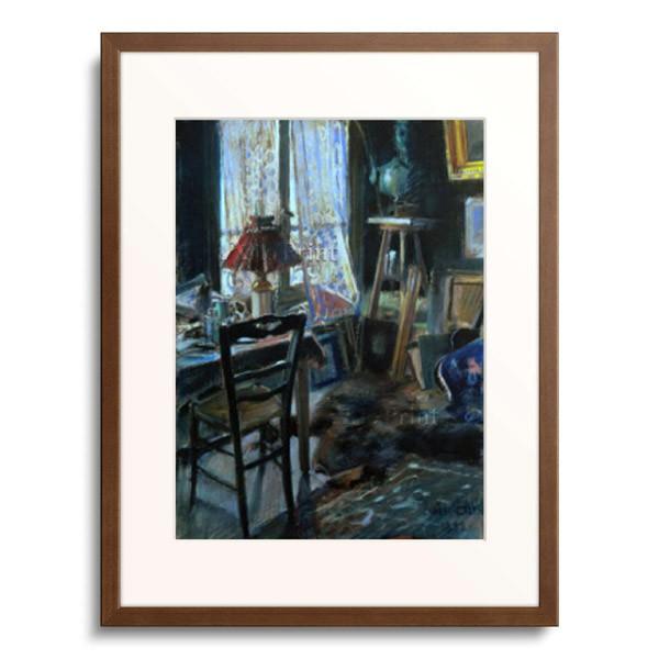 Artist:  Gallen-Kallela, Akseli Valdemar,1865-1931 Imagetitle:  Das Studio des Grafen Deheaulme de Vallombreuse. Locatio...