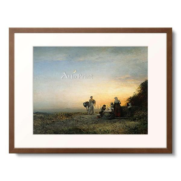 Artist:  Flamm, Albert,1823-1906 Imagetitle:  Am Brunnen. Dimensions:  55,5 x 71 cm Medium:  Oil on canvas Location:  Pr...