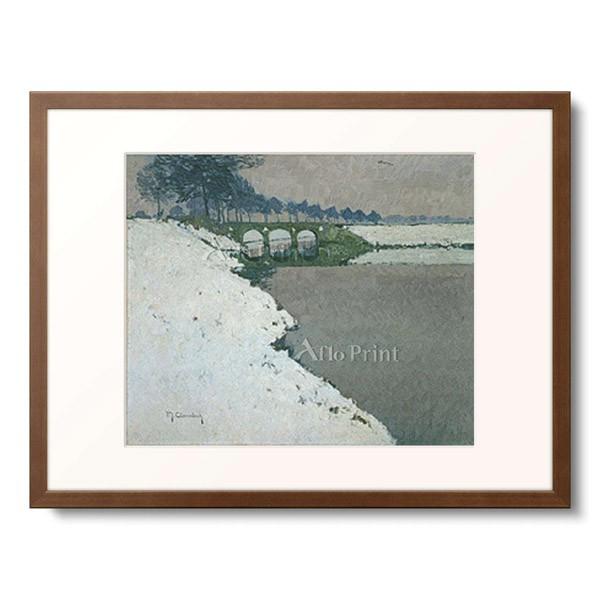 Artist:  Clarenbach, Max,1880-1952 Imagetitle:  Der erste Schnee am Niederrhein. Um 1910. Dimensions:  50 x 60 cm Medium...