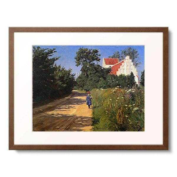 Artist:  Brendekilde, Hans Andersen,1857-1942 Imagetitle:  Little Girl with field flowers. Dimensions:  40 x 52 cm Locat...