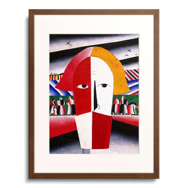 作家名:カジミール・マレーヴィチロシアの作家抽象絵画ロシア・アヴァンギャルドArtist: Malewitsch, Kasimir,1878-1935 Imagetitle:The Head of a Peasant. 1928/30 Di...