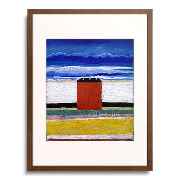 作家名:カジミール・マレーヴィチロシアの作家抽象絵画ロシア・アヴァンギャルドArtist: Malewitsch, Kasimir,1878-1935 Imagetitle:Red house. 1932. Dimensions: 63 x...