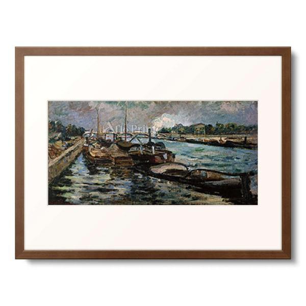 作家名： アルマン・ギヨマン　(1841年-1927年)国籍： フランスジャンル： 印象派  Artist:  Guillaumin, Jean-Baptiste Armand,1841-1927 Imagetitle:  Lastkahn...