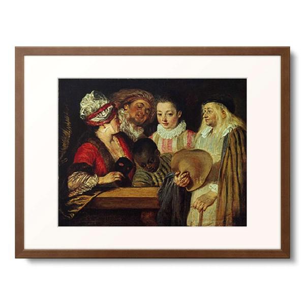 Artist:  Watteau, Jean Antoine,1684-1721 Imagetitle:  Schauspieler der franzosischen Komodie. 1712. Dimensions:  20 x 25...