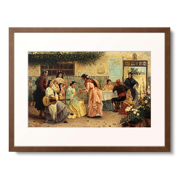 Artist:  Novelli,E,Ital.,2.Halfte19.Jh Imagetitle:  A Spanish fortuneteller reading the palm of a woman Dimensions:  37 ...