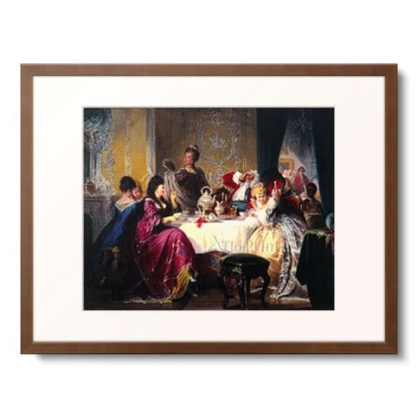 Artist:  Gaisser, Jakob Emanuel,1825-1899 Imagetitle:  Munchhausen im Damenkreise, seine Schwanke erzahlend. Dimensions:...