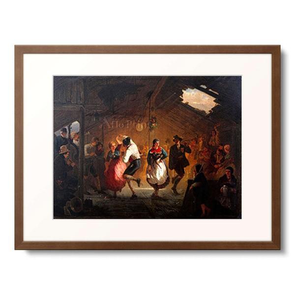 Artist:  Vischer, August,1821-1898 Imagetitle:  Kirchweihtanz auf der Tenne. Dimensions:  99 x 129,5 cm Location:  Priva...