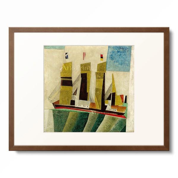 Artist: Feininger, Lyonel,1871-1956 Imagetitle: Die Viermastbark. 1937. Dimensions: 44,5 x 47 cm Location: Christie's Im...