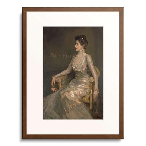 Artist:  Lavery, Sir John,1856-1941 Imagetitle:  Dame mit Perlenschmuck. Dimensions:  148 x 97,3 cm Location:  Christie'...