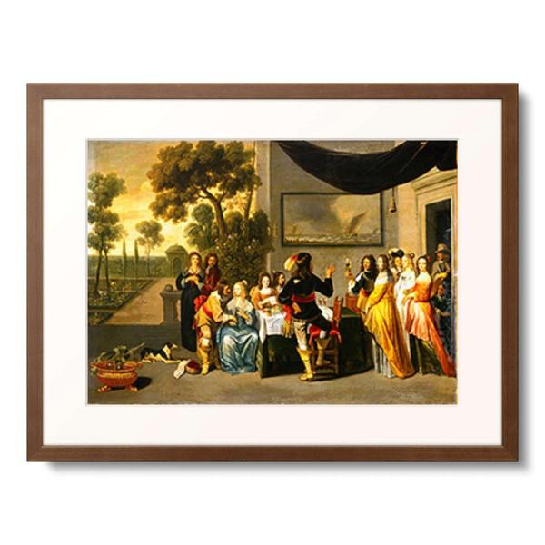 Artist:  Lamen, Christof Jacobsz.van der,1606-1651 Imagetitle:  Hochzeitsgesellschaft auf einer Gartenterrasse. Dimensio...