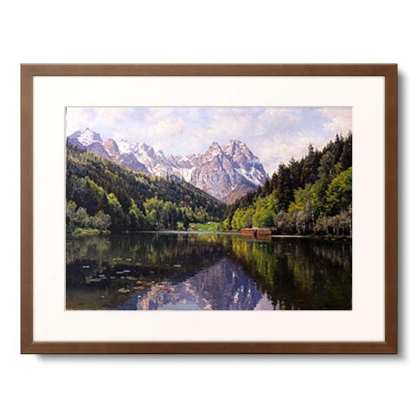 作家名:ペーダー・モルク・モンステッドArtist: Moensted, Peder,1859-1941 Imagetitle:Der Riessersee bei Garmisch im Sommer. 1913. Dimensions:...