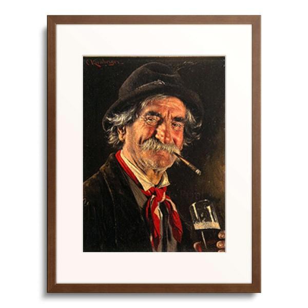 Artist:  Kronberger, Carl,1841-1921 Imagetitle:  Der Biertrinker. Dimensions:  18,4 x 14 cm Medium:  Oil/Wood Location: ...