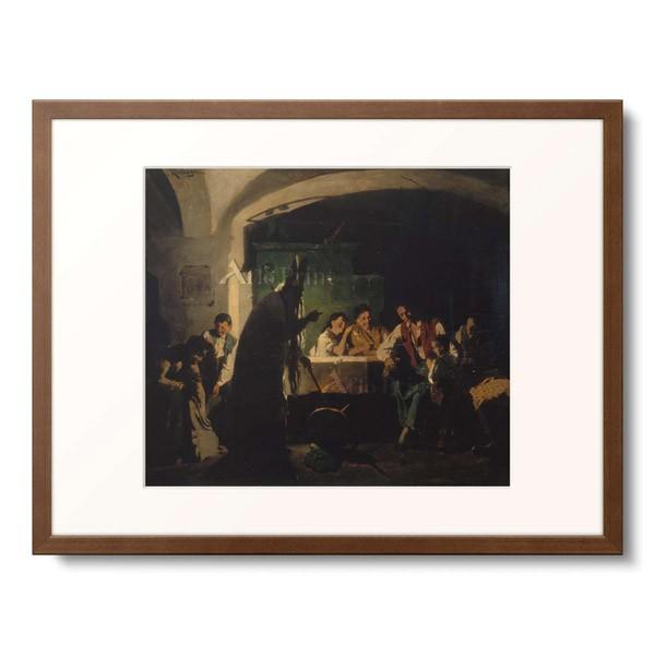 Artist:  Kronberger, Carl,1841-1921 Imagetitle:  Sankt Nikolaus bei der Bauernfamilie. Dimensions:  29,5 x 36 cm Locatio...