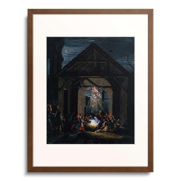 Artist:  German School,17.Jahrhundert Imagetitle:  Adoration of the Shepherds. Dimensions:  46 x 37 cm Medium:  Ol/Kupfe...