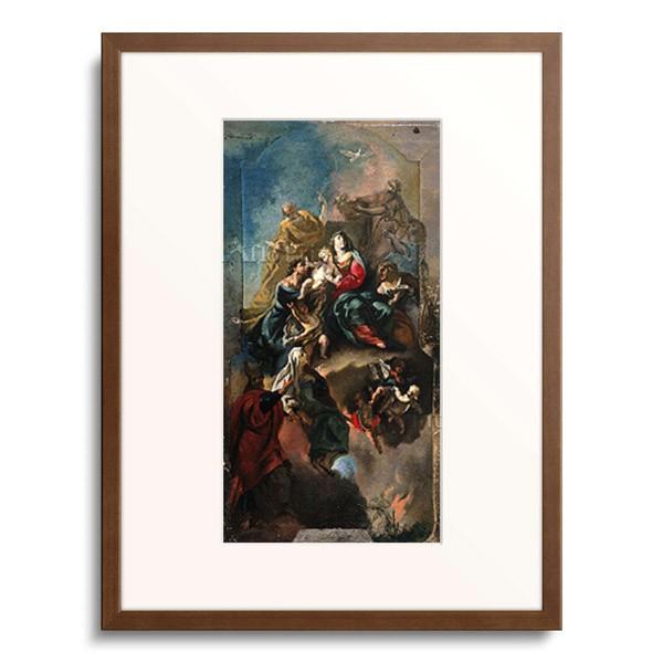 Artist:  Holzer, Johann Evangelist,1709-1740 Imagetitle:  Die heilige Sippe. Dimensions:  54 x 27 cm Medium:  Ol/Papier/...