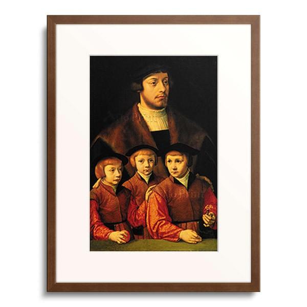 Artist:  Bruyn d.A., Bartholomaus,1493-1555 Imagetitle:  Bildnis eines Mannes mit seinen drei Sohnen. 1530/1540(?) Dimen...