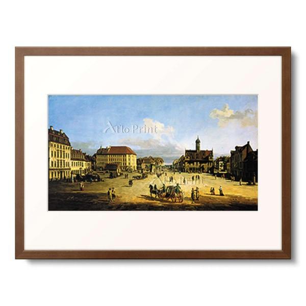 Artist:  Bellotto, Bernardo (Canaletto),1721-1780 Imagetitle:  Market-Place of the Neustadt in Dresden. About 1751/52 Di...