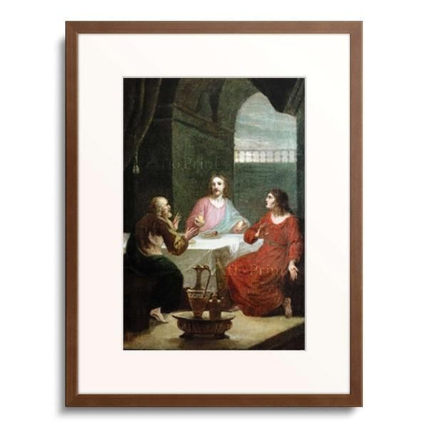 Artist:  Hauber, Joseph,1766-1834 Imagetitle:  Christus in Emmaus, das Brot brechend. Entwurf fur ein Altargemalde. 1810...
