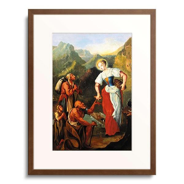 Artist:  Hoettinger, Johann Georg,um 1700 Imagetitle:  St. Notburga, distributing alms to the poor. Location:  Ulm, Muse...
