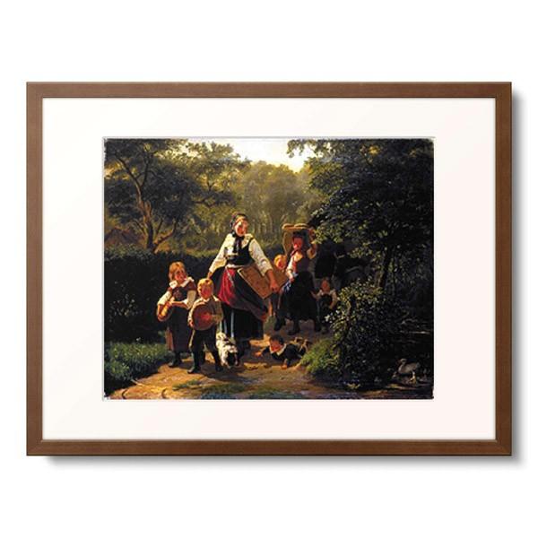 Artist:  Sondermann, Hermann,1832-1901 Imagetitle:  Returning from the backery. 1860. Dimensions:  78 x 100 cm Location:...