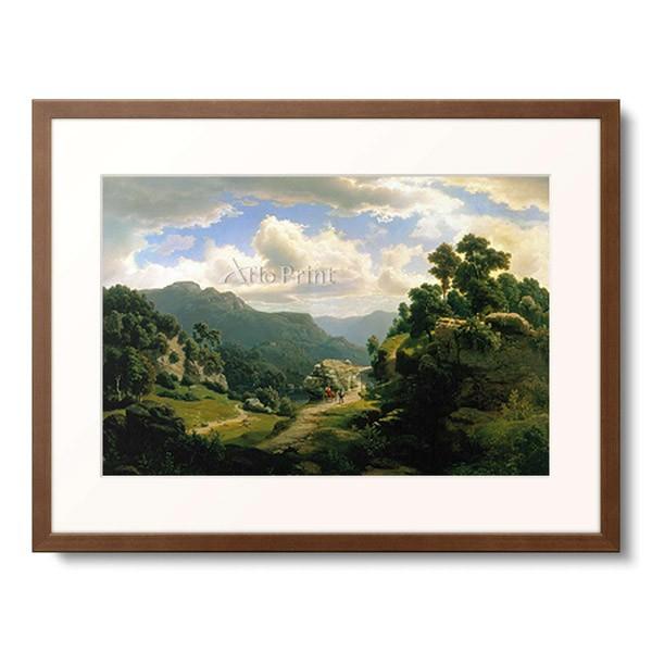 Artist:  Rausch, Leonhard,1813-1895 Imagetitle:  Romantische Waldlandschaft. Dimensions:  118,5 x 165 cm Location:  Priv...
