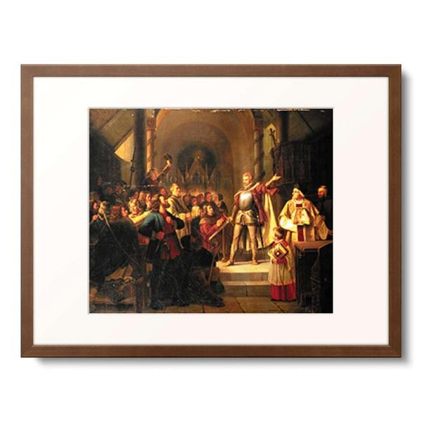 Artist:  Tidemand, Adolph,1814-1876 Imagetitle:  Florian Geyer giving a speech in front of a peasant convention. 1841 Di...