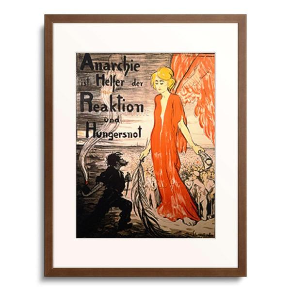 Artist:  Plakatkunst Imagetitle:  Anarchie ist Helfer der Reaktion und Hungersnot. Von Walter Schnackenberg Dimensions: ...