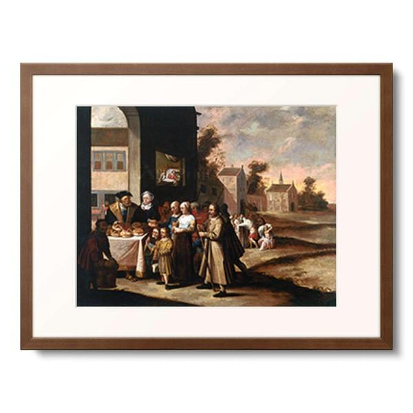 Artist:  Jordaens, Hans III,um1595-1643 Imagetitle:  Die Werke der Barmherzigkeit. Dimensions:  70,2 x 92 cm Medium:  Oi...