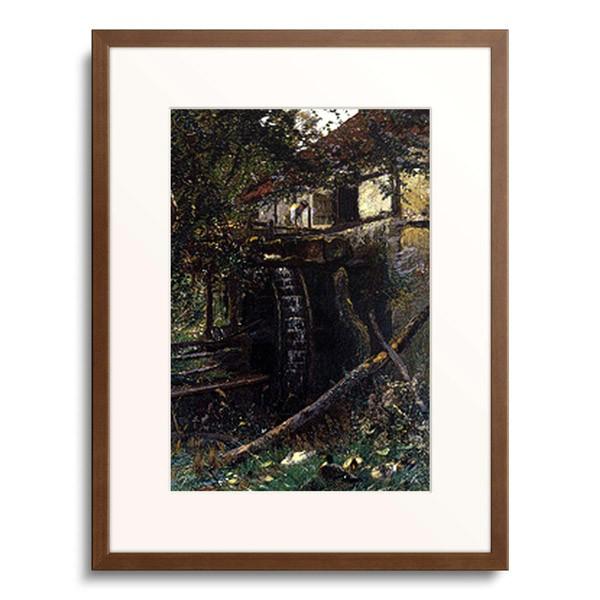 Artist:  Muhlig, Hugo,1854-1929 Imagetitle:  An der alten Wassermuhle. Location:  Ulm, Museum der Brotkultur