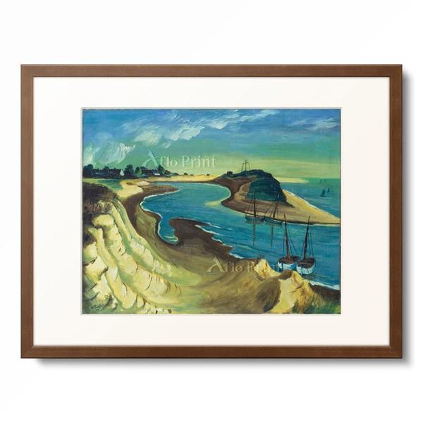 作家名：マックス・ペヒシュタインArtist: Pechstein, Max,1881-1955 Imagetitle: Ostseelandschaft (Lupo-Mundung). 1929. Dimensions: 80,5 x 1...