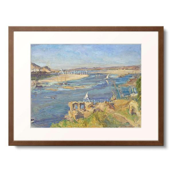 作家名:マックス・スレフォークト (1868年-1932年)国籍: ドイツ ジャンル: 印象派 Artist: Slevogt, Max,1868-1932 Imagetitle:Der Nil bei Assuan. 1914. Dime...