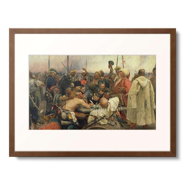 作家名:イリヤ・レーピンArtist: Repin, Ilja Efimowitsch,1844-1930 ウクライナ　ロシアImagetitle:The Zaporozhye Cossacks writing a letter to th...