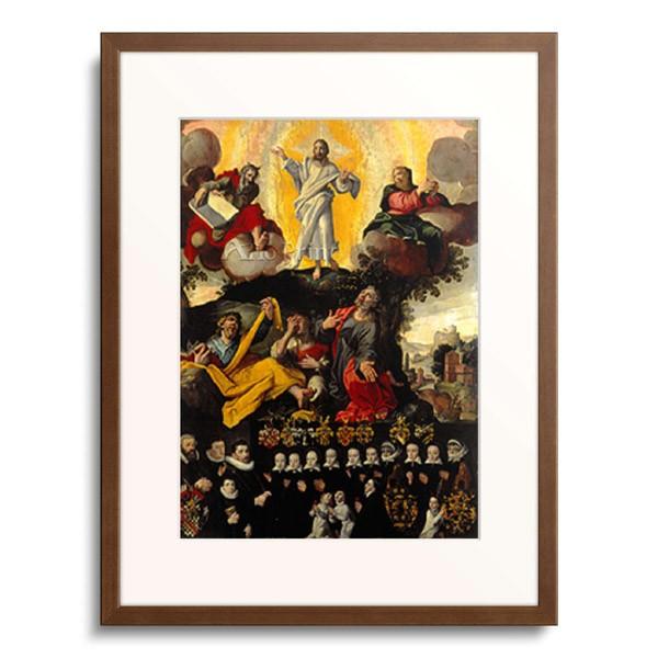 Artist:  Breslauer Maler,um 1588 Imagetitle:  The Transfiguration of Jesus, epitaph of P. Haunoldt and his wives Ursula ...