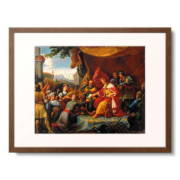 Artist:  Hadziewicz, Rafal,1803-1886 Imagetitle:  Kasimir der Grose von Polen gesteht den Bauern ein Privileg zu 1834 Di...