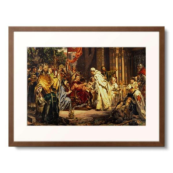 Artist:  Matejko, Jan,1838-1893 Imagetitle:  Piotr Wlast Dunin holt die Zisterzienser nach Polen 1888 Dimensions:  109 x...