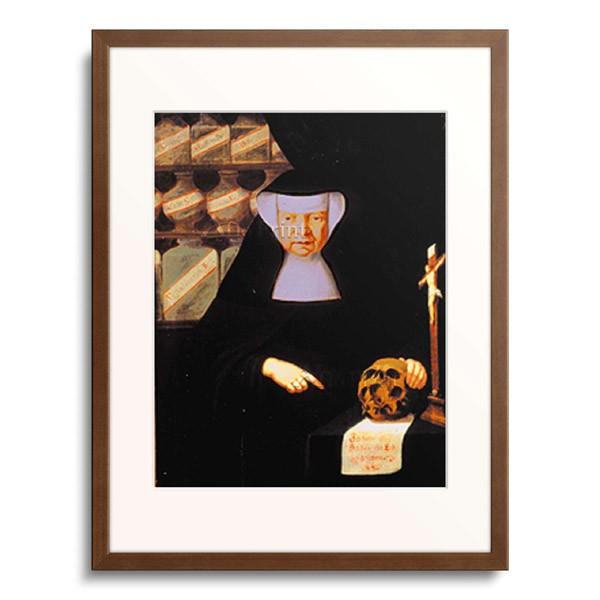 Artist:  Breslauer Maler,Ende 18. Jahrhundert Imagetitle:  Bildnis einer Grauen Schwester in der Apotheke der Tugenden D...