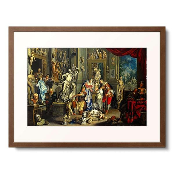 Artist:  Platzer, Johann Georg,1704-1761 Imagetitle:  Bildhauerwerkstatt um 1740 Dimensions:  48 x 62 cm Medium:  oil on...