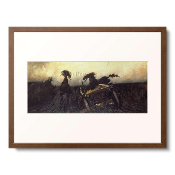 Artist:  Sichulski, Kazimierz,1879-1942 Imagetitle:  Scheuende Pferde. 1911 Dimensions:  96 x 221 cm Medium:  oil on can...