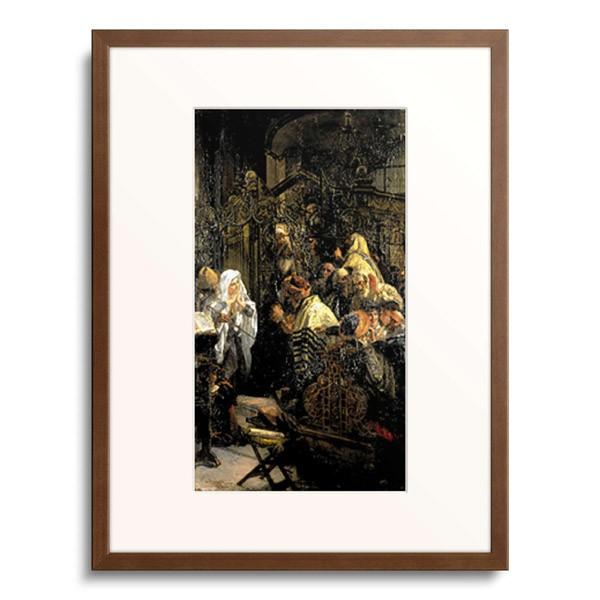 Artist:  Stryowski, Wilhelm August,1834-1917 Imagetitle:  Juden in der Synagoge. 1869 Dimensions:  143 x 79 cm Medium:  ...