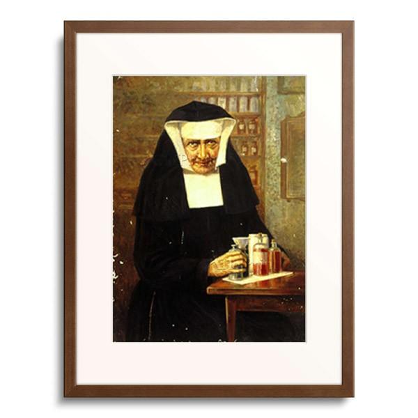 Artist:  Trapp, E. von,tatig 1. Hlf. 20. Jh Imagetitle:  Bildnis einer Grauen Schwester in der Apotheke Dimensions:  93 ...