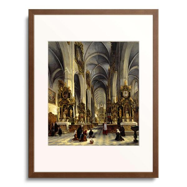 Artist:  Wolf, Adalbert Imagetitle:  Church Interior of St. Vinzenz at Breslau. 1869 Dimensions:  93 x 84 cm Medium:  Oi...