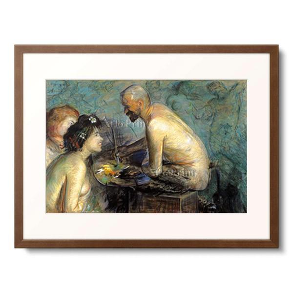 Artist:  Wyczolkowski, Leon,1852-1936 Imagetitle:  Faun und Nymphen (Satirisches Bildnis des Malers Jacek Malczewski). 1...