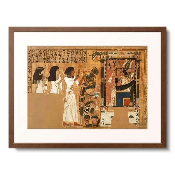 所蔵：ルーヴル美術館Artist:  Agyptisch Imagetitle:  The Fumigation of Osiris, page from the Book of the Dead of Neb-Qued, 19th Dyn...