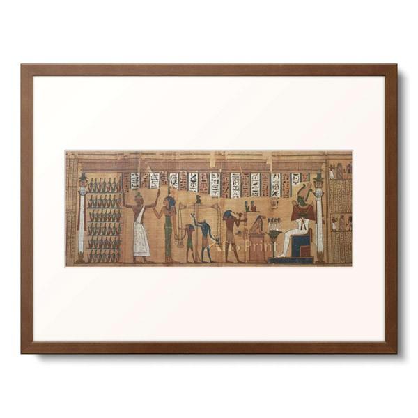 所蔵：ルーヴル美術館Artist:  Agyptisch Imagetitle:  Aus dem Buch des Todes. Begrabnis-Papyrus: Horus u. Anubis beim Wiegen d. Seel...